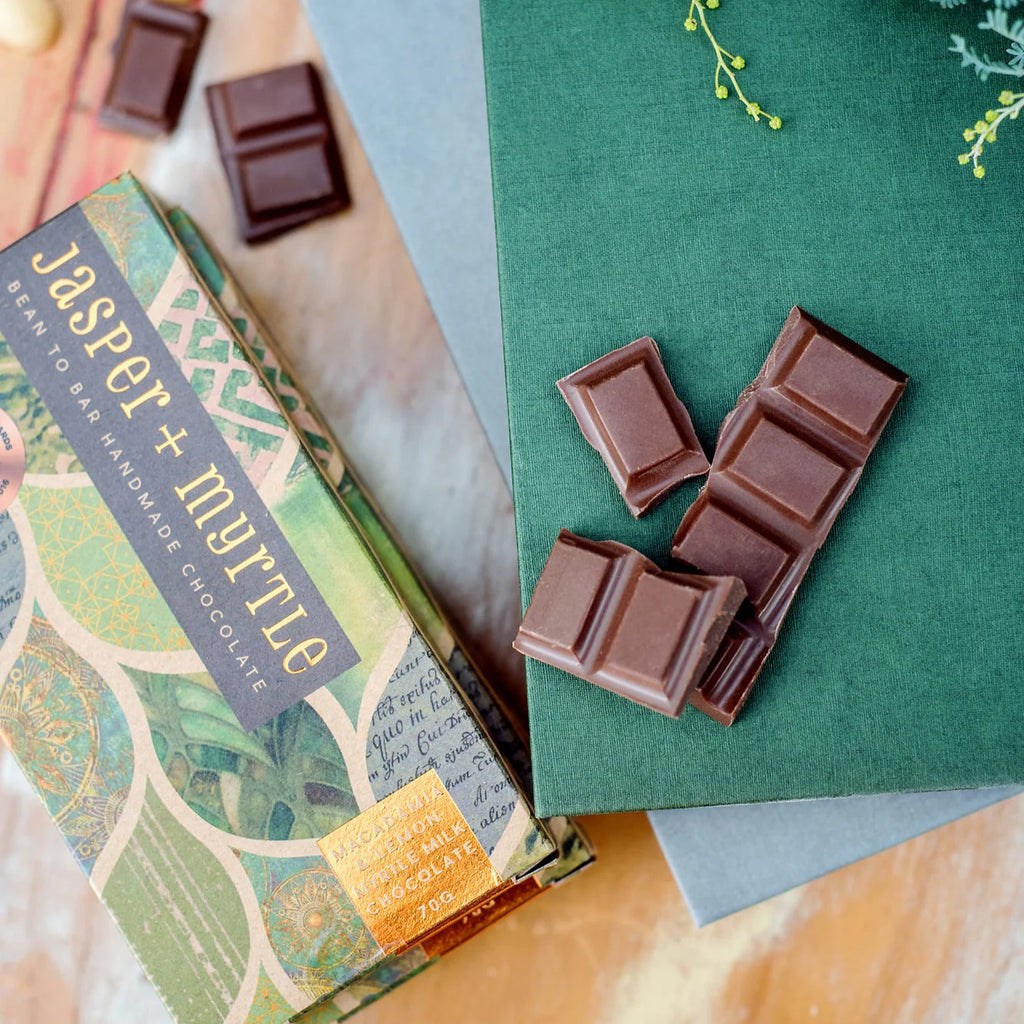 Lemon Myrtle and Macadamia Milk Chocolate (70g) – Adore Tea Australia